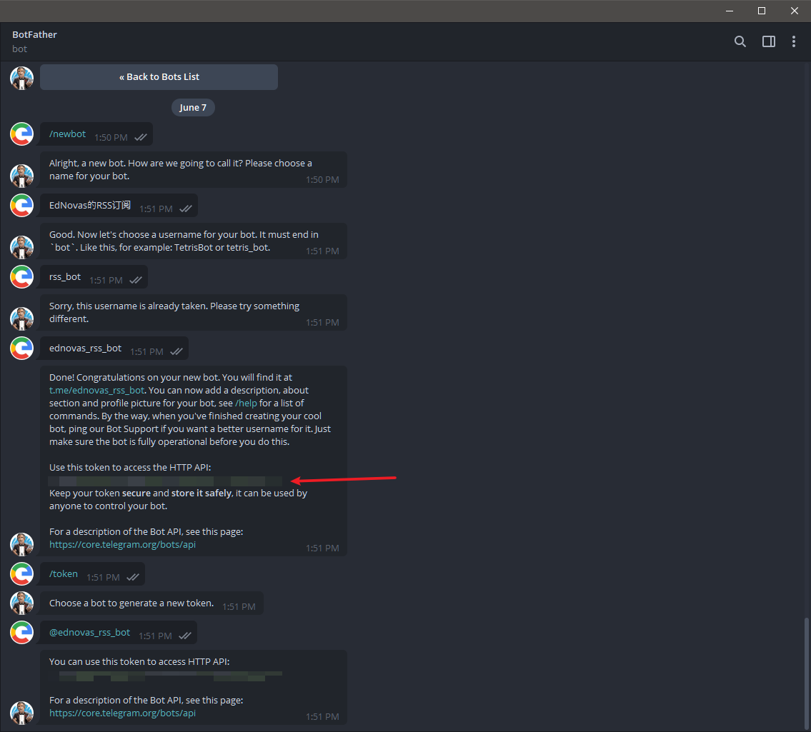 搭建一个rss订阅bot | EdNovas的小站